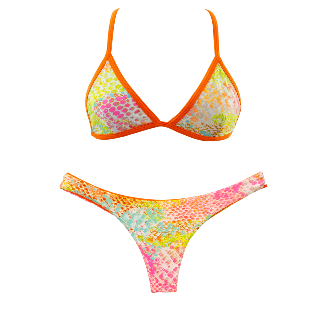 Electric Snake/Orange Lily + Ivy Thong Bundle – FJ SWIM BIKINIS